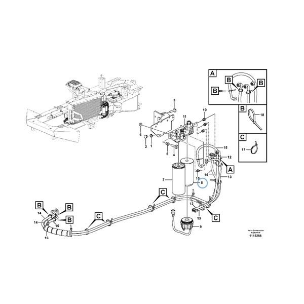 Fuel filter and air filter - VOE17515206 – Product & parts | Volvo CE ...