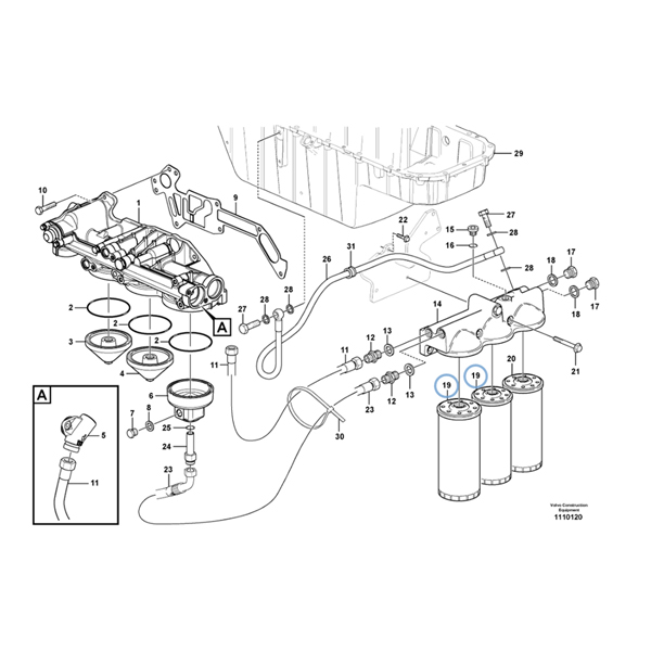 Volvo oil filter - VOE17533661 – Product & parts | Volvo CE Marketplace